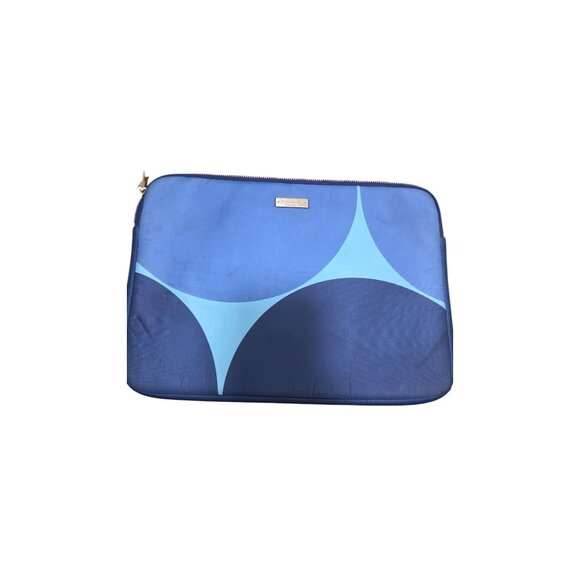 kate spade | Bags | Kate Spade New York Blue Geometric Laptop Sleeve 3 ...